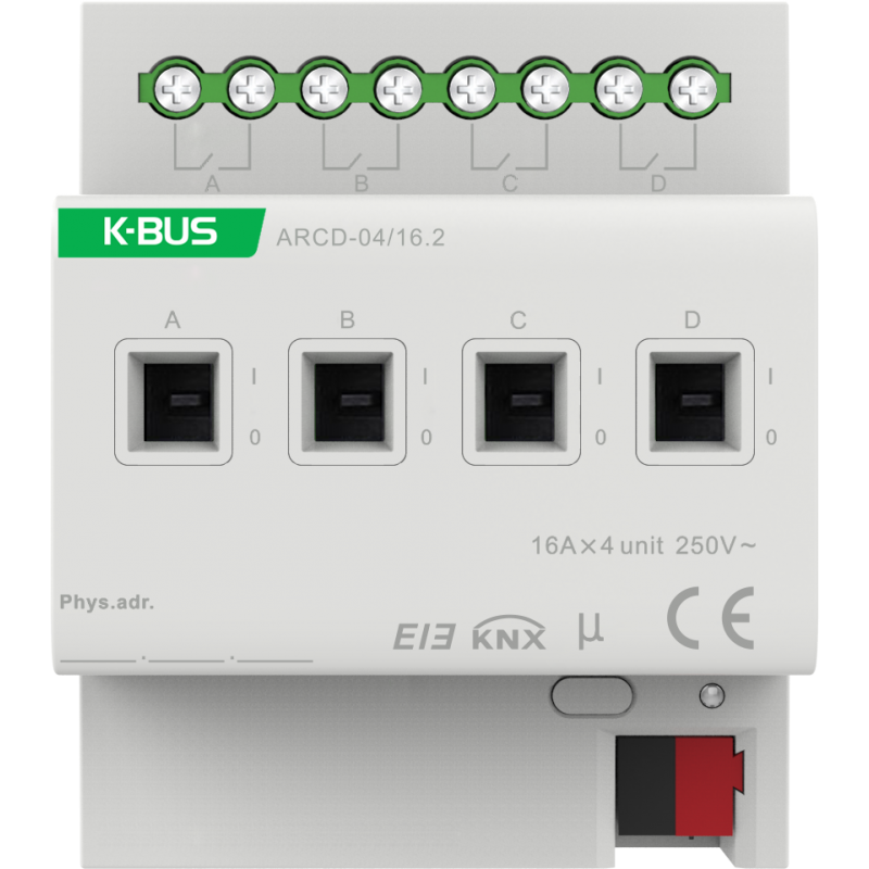 KNX SWITCH ACTUATOR 4-fold 16A with current measurement ARCD-04/16.2 *GVS